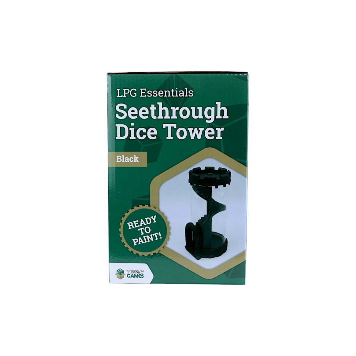 Seethrough Dice Tower - Black - LPG – Mega Games Penrith