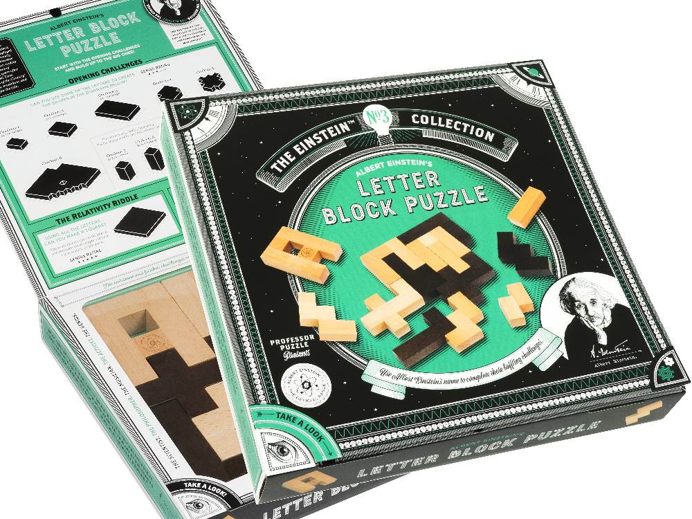 Einsteins Letter Blocks Puzzle - Professor Puzzle – Mega Games Penrith